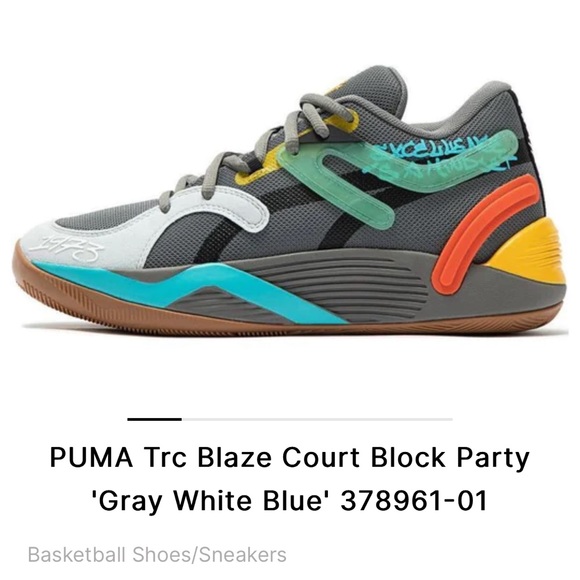 Puma | Shoes | Barely Used Puma Trc Blaze Court Block Party | Poshmark